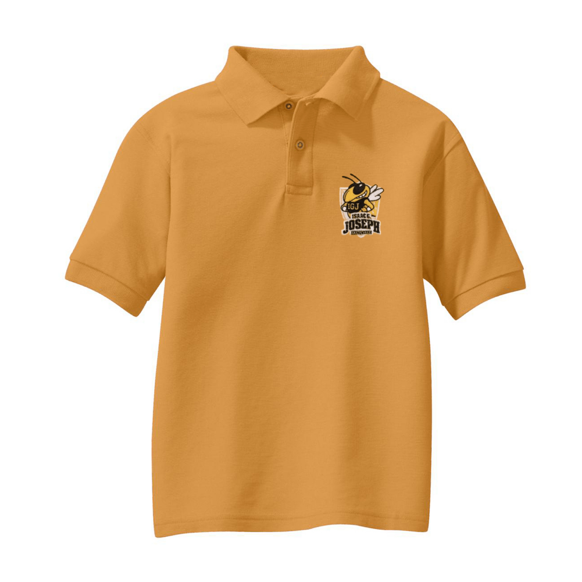 Isaac Joseph 1st–5th Gold Polo – Knit & Dri-Fit School Uniform – Logo ...