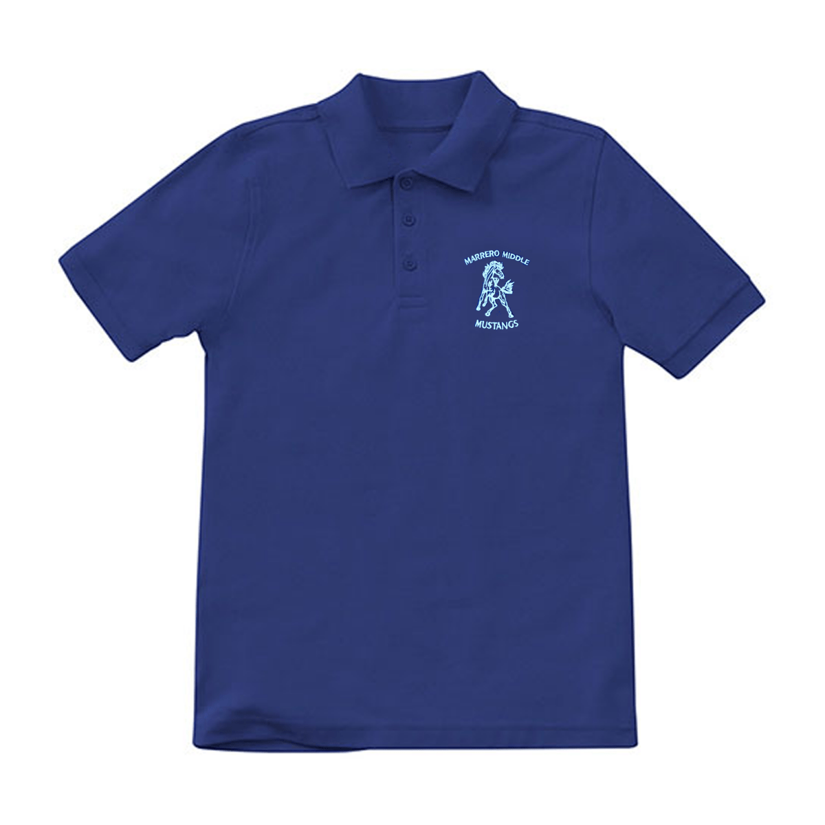 Marrero Middle 8th Grade Royal Polo – Knit & Dri-Fit Uniform Shirt ...