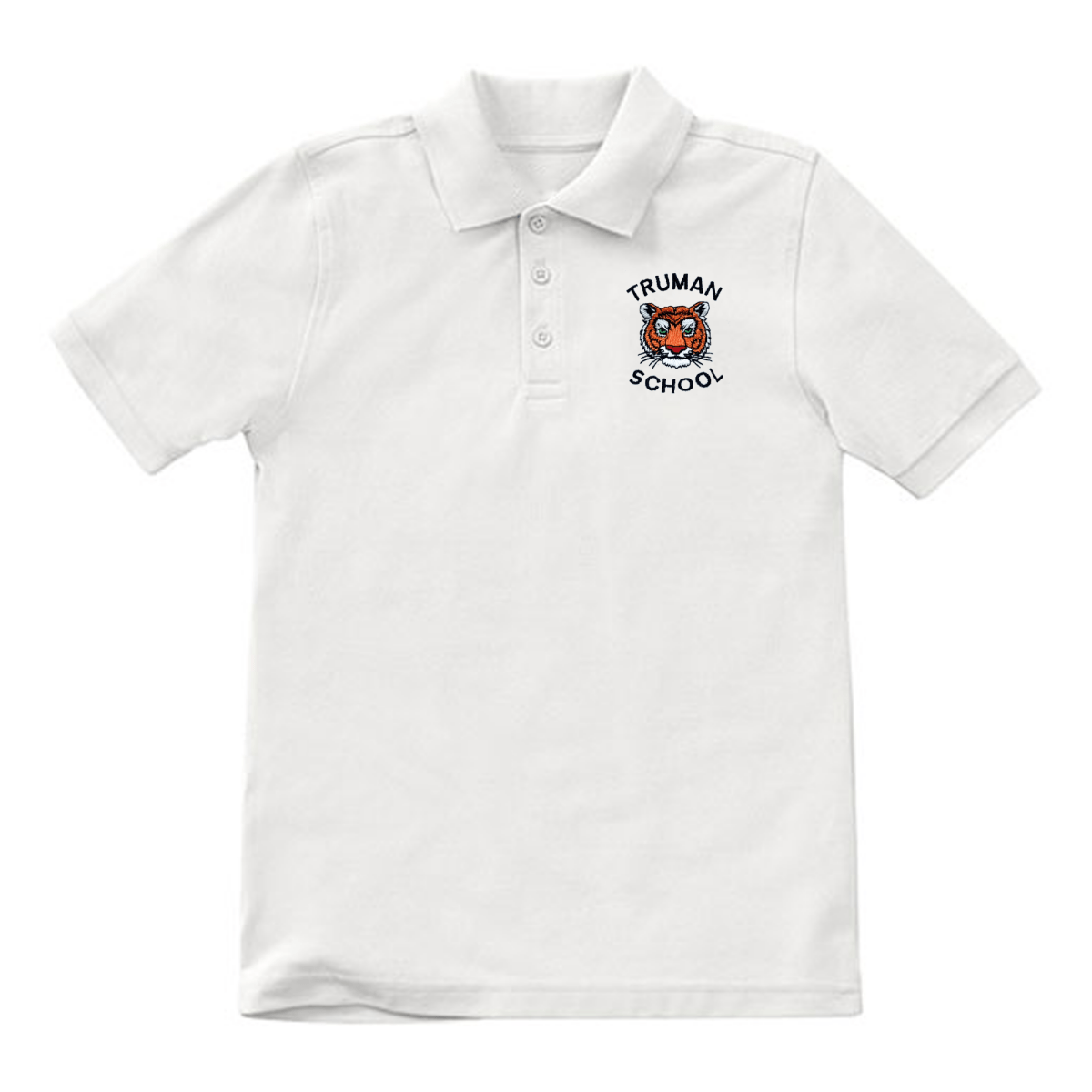 Truman 7th Grade White Polo – Knit & Dri-Fit School Uniform – Logo ...